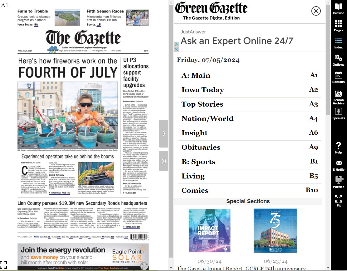 How to use The Green Gazette, our Digital Edition | The Gazette