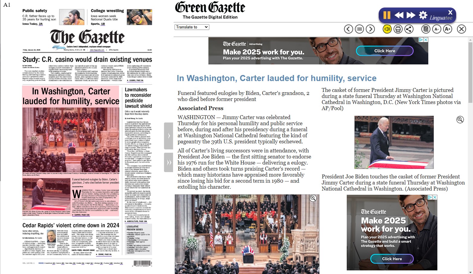 How to use The Green Gazette, our Digital Edition | The Gazette